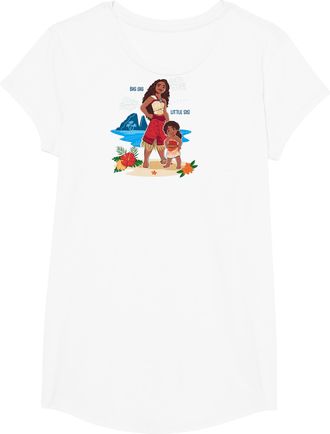 Disney Moana 2 Big Sis Little Sis Oceania Tropical Duo T-Shirt