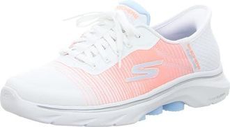 Skechers Femme GO Walk 7 ADEL Basket, White, 37 EU