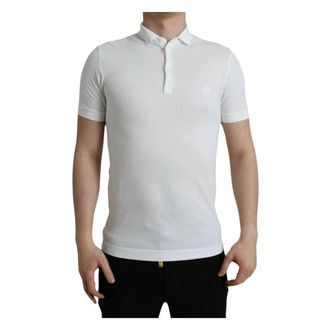 Dolce & Gabbana Homme, Tops, Blanc, Taille: XS Polo Chemises
