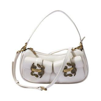 Just Cavalli Iconic Snakes Borsa 1 - - Bags - Damen - Wei&szlig; - ONE SIZE