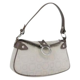 Ferragamo Pre-owned Canvas Hand Bag - - Pre-owned - Damen - Grau - ONE SIZE