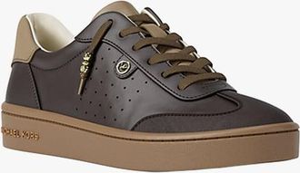 Michael Kors bi -materielle Leder -Sneaker - Brown
