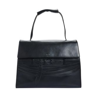 Moschino Borsa Tie Me Embossed - - Bags - Damen - Schwarzk - ONE SIZE