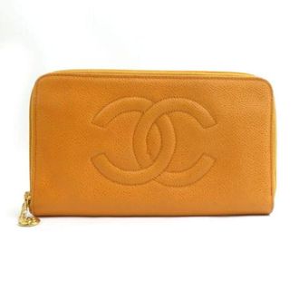 Chanel Portefeuille en cuir vintage Pre-owned - Femme - Pre-owned - Orange - Taille: ONE Size