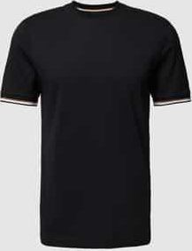 HUGO BOSS T-Shirt mit labeltypischen Kontraststreifen Modell Thompson