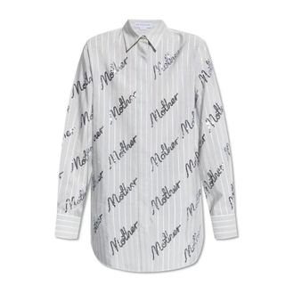 Stella McCartney Shirt mit schimmernden Pailletten - - Blouses & Shirts - Damen - Blau - XS