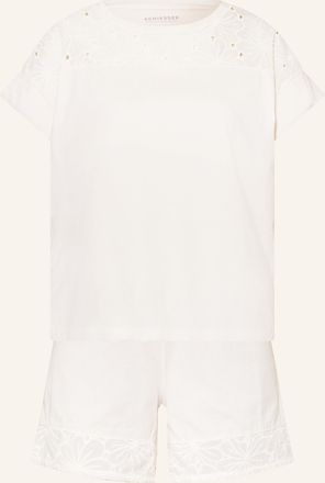 Schiesser Shorty-Schlafanzug Casual Nightwear weiss