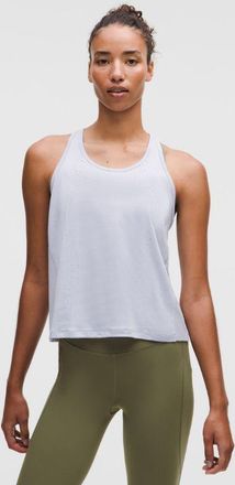 lululemon Swiftly Tanktop mit Mesh hinten für Frauen - Größe 10 in Serene Blue