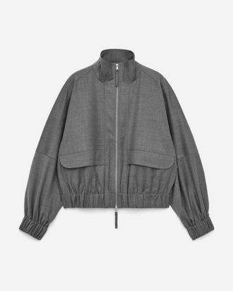 Arket Jacke Aus Wollmischung -Grau