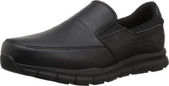 Skechers Nampa-Groton, Herrenschuhe für Gesundheitswesen und Gastronomie, Schwarz, 11.5 Wide
