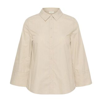 Kaffe Curve Femme, Blouses et Chemises, Beige, Taille: 48 FR Kcsida Blouse