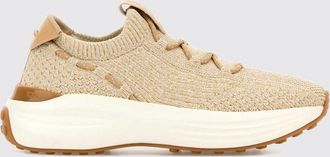Tod's Low-Top-Sneakers aus Strickstoff und Leder mit profilierter Gummisohle