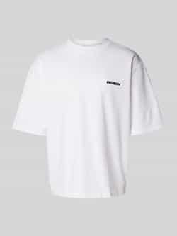 Review Oversized T-Shirt mit Label-Print