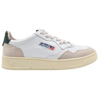 Autry Homme, Chaussures, Blanc, Taille: 44 EU Baskets Basses en Cuir Blanc Mount