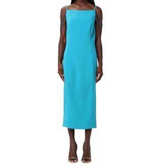 Pinko Pinko, Femme, Robes, Bleu, Taille: 42 FR Robe Midi