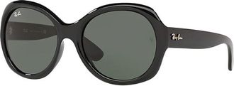 Ray-Ban Rb4191 Sonnenbrillen Schwarz Fassung Gr&uuml;n Glas 57-19