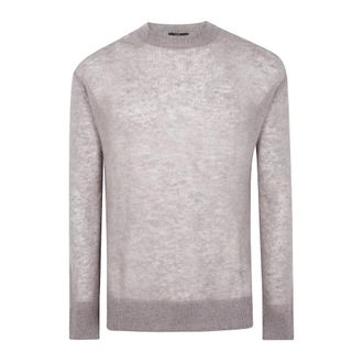 Emporio Armani Homme, Pulls, Brun, Taille: M Pull ras du cou en maille fine