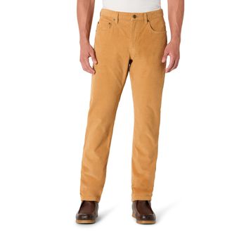 Amazon Essentials Herren Straight Fit 5-Taschen-Cordhose, Br&auml;unen, 34W / 28L