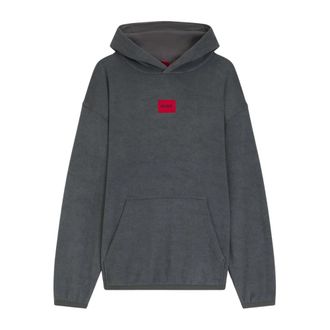 HUGO BOSS Fleece Kapuzenpullover - - Sweatshirts & Hoodies - Herren - Grau - M