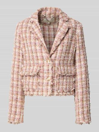 Milano Regular Fit Blazer mit Strukturmuster und Pattentaschen