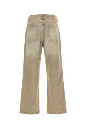 Our Legacy Mens Sand Denim Third Cut Jeans Wolfpack Wash Exterior: Cotton
