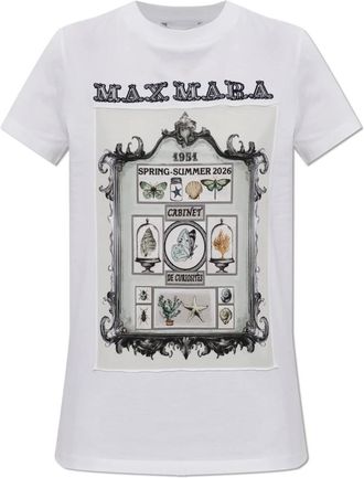 Max Mara Femme, Tops, Blanc, Taille: 38 FR Spadino T-Shirt