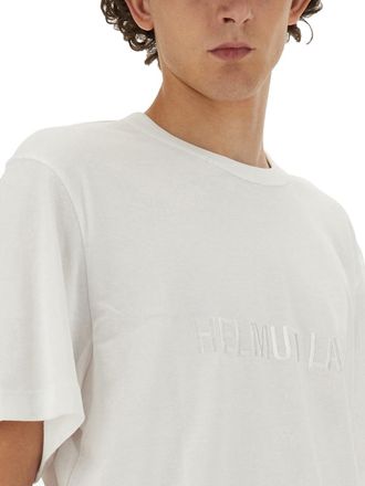 Helmut Lang Logo Cotton T-Shirt - White