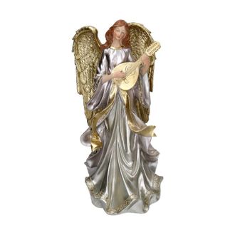 Vacchetti Vacchetti - ange en résine avec guitare or 18,2X16,4H37,8 cm