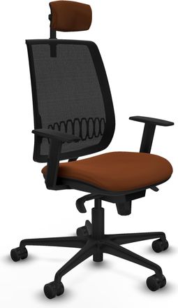 Piqueras y Crespo Alares 1D-&Uuml;berwachungsstuhl mit 1D-Armlehnen, h&ouml;henverstellbarer Lendenwirbelst&uuml;tze und h&ouml;henverstellbarem Kopfteil und Neigungsverstellung, ausgestat