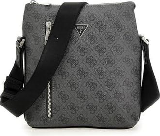 Guess Vezzola Crossbody With Zip Dark Black