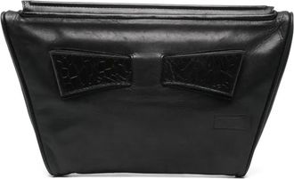 Versace pochette en cuir (années 1980) - Noir