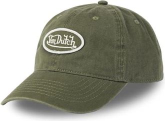 Von Dutch Casquette Homme & Femme, Dad Hat 100% Coton, Ajustable, Vert Taille TU