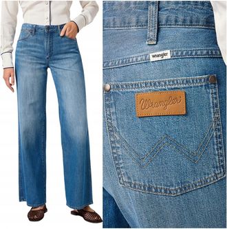 Wrangler Damen Jeans World Wide, Wide Leg Fit, Weites Bein