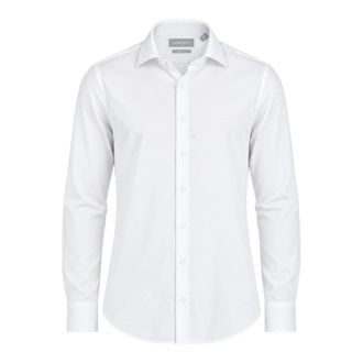 Michael Kors Strukturiertes Dobby Slim Fit Hemd - - Shirts - Herren - Wei&szlig; - S