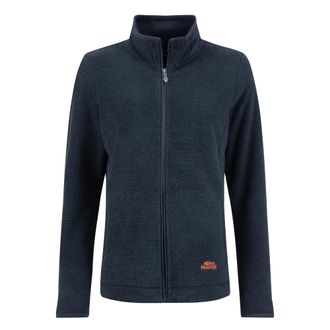 Weird Fish Cheryl Fleecejacke f&uuml;r Damen, Durchgehender Rei&szlig;verschluss, Strukturiert (Mitternachtsblau)