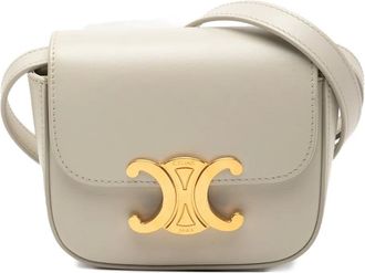 Celine 2022 Mini Calfskin Claude crossbody bag - Marron