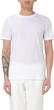 A|X Armani Exchange Homme, Tops, Blanc, Taille: M T-shirt à Manches Courtes et Col Rond