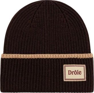 Dr&ocirc;le de Monsieur Le Bonnet Laine - Homme - Accessoires - Brun - Taille: ONE Size