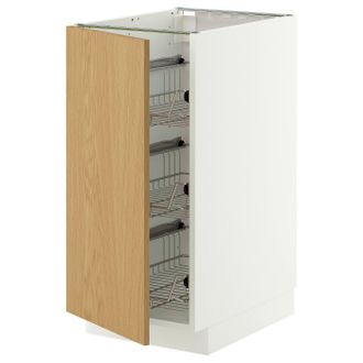 IKEA METOD Unterschrank mit Drahtk&ouml;rben