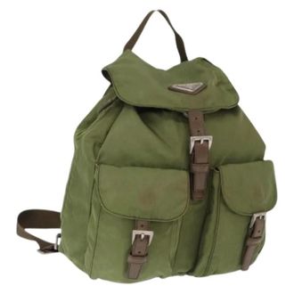 Prada Pre-owned Vintage Nylon Rucksack - - Pre-owned - Damen - Gr&uuml;n - ONE SIZE