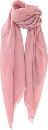 Kocca Femme, Accessoires, Rose, Taille: ONE Size &Eacute;charpe en Coton Chic avec Bords Effiloch&eacute;s