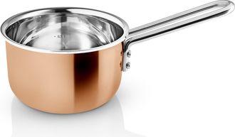 Eva Solo | Copper Kasserolle 1,0 l 13 cm Kupfer | Eleganten Kasserolle mit Präzise Wärmeregulierung | Hygienisch, Langlebig und Leicht zu Reinigen | Für alle W