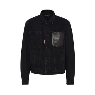 Dsquared2 Cazadora denim over - Homme - Vestes - Noir - Taille: XS
