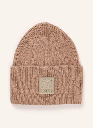 66ºNorth 66°North Mütze Brimholar Mit Mohair beige