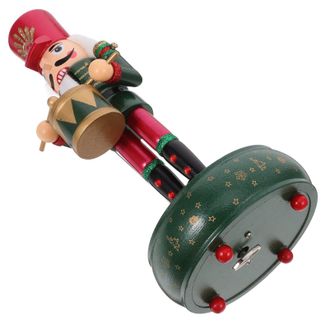 Cabilock Nussknacker Musikbox Mit Beweglichem Mund Und H&auml;nden Holzfigur F&uuml;r Weihnachtsdekoration Festliche Tischornamente Oder Zu Besonderen Anl&auml;ssen