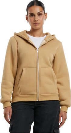Urban Classics Damen Kapuzenpullover Ladies Bonded Sherpa Zip Hoody, Loose Fit, Größen XS - 5XL