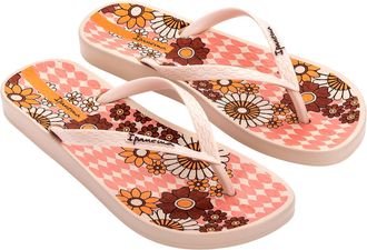 Ipanema Damen Zehentrenner Badeschuhe Strandschuhe Anatomic Temas XIV, Farbe:Beige, Artikel:-AO917 beige/pink/Yellow, Schuhgr&ouml;&szlig;e:EUR 38