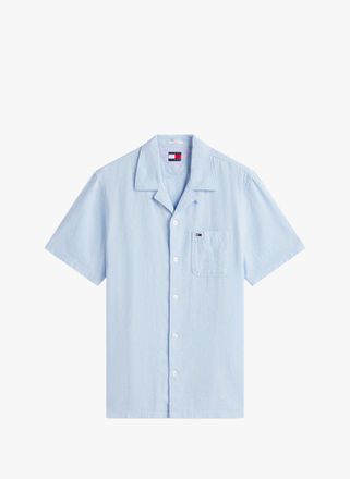 Tommy Hilfiger Polo &agrave; manches courtes en lin et coton