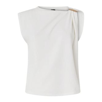 Pinko 106478A35D &Auml;rmelloses Top - - Tops - Damen - Wei&szlig; - S