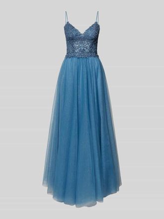 Mascara Abendkleid mit Ziersteinbesatz